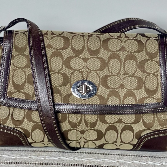Coach | Bags | Coach Signature Canvas Monogrammed Bag | Poshmark
